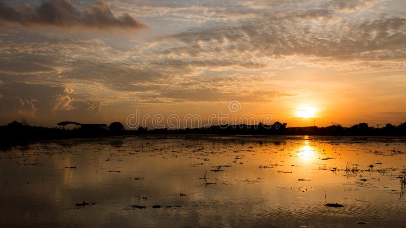 Abstract Soft Focus Orange Sunset Sky Stock Image - Image of cloud ...