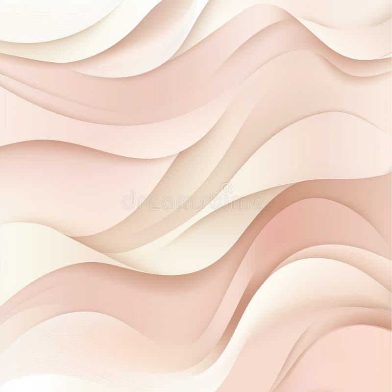 Abstract Soft Pastel Wavy Pattern in Smooth Flowing Lines Creating ...