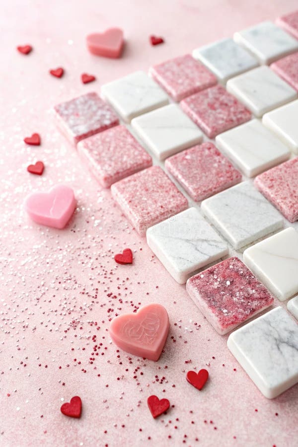 Abstract Soft Pink Gradient Texture on Granite Tiles Stock Illustration ...