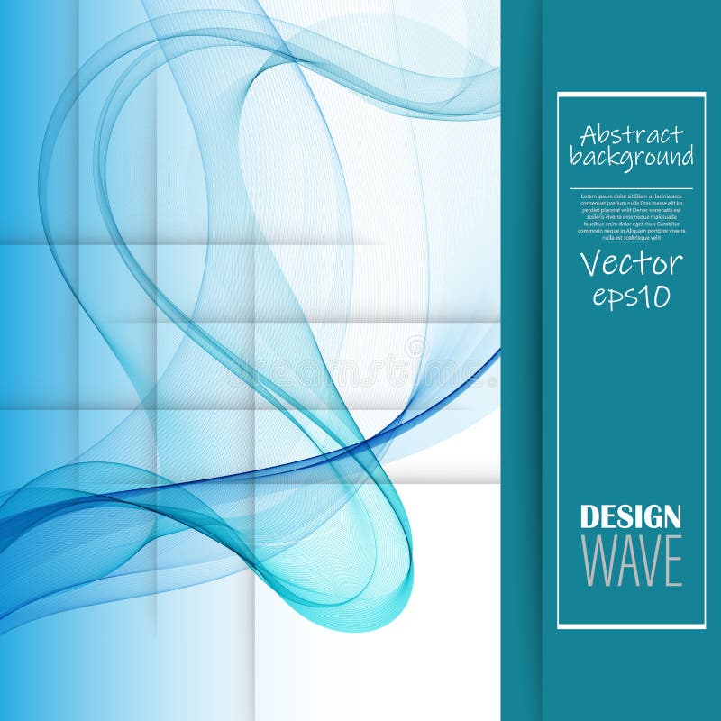 Abstract Soft Smooth Design Template with Pink Wavy Lines in Elegant ...