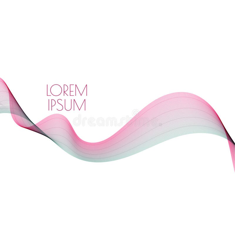 Abstract soft waves. stock vector. Illustration of generated - 164567019