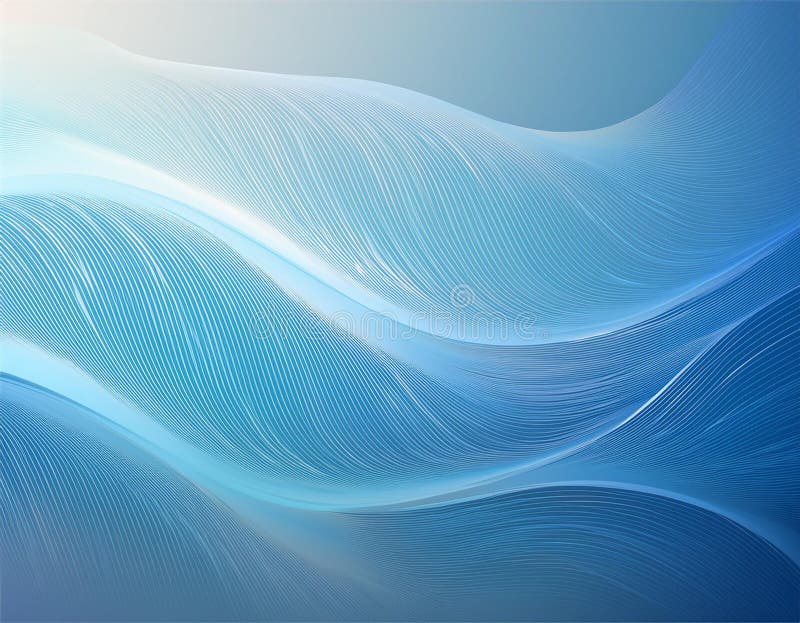 Abstract Soft Waves in Cool Tones Gentle, Fluid, and Calming Background ...