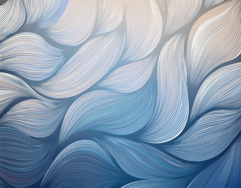 Abstract Soft Waves in Cool Tones Gentle, Fluid, and Calming Background ...