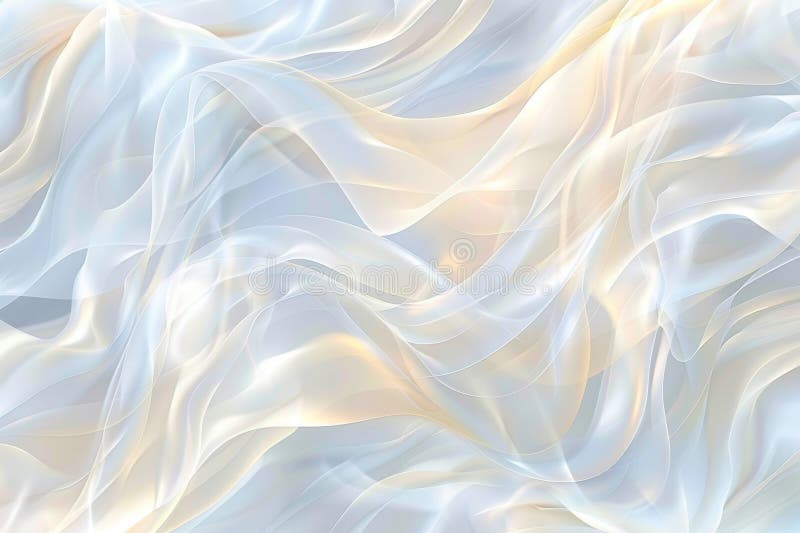 Abstract Soft White Waves Background Minimalist and Delicate, Geometric ...
