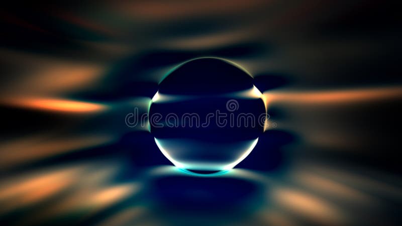 Abstract Solar Eclipse. Imaginary Outer Space Background. Glowing ...