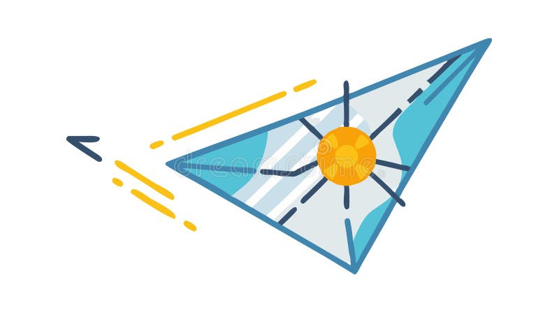 Abstract Solar Panel Kite, Renewable Energy, Vector Design Generative ...