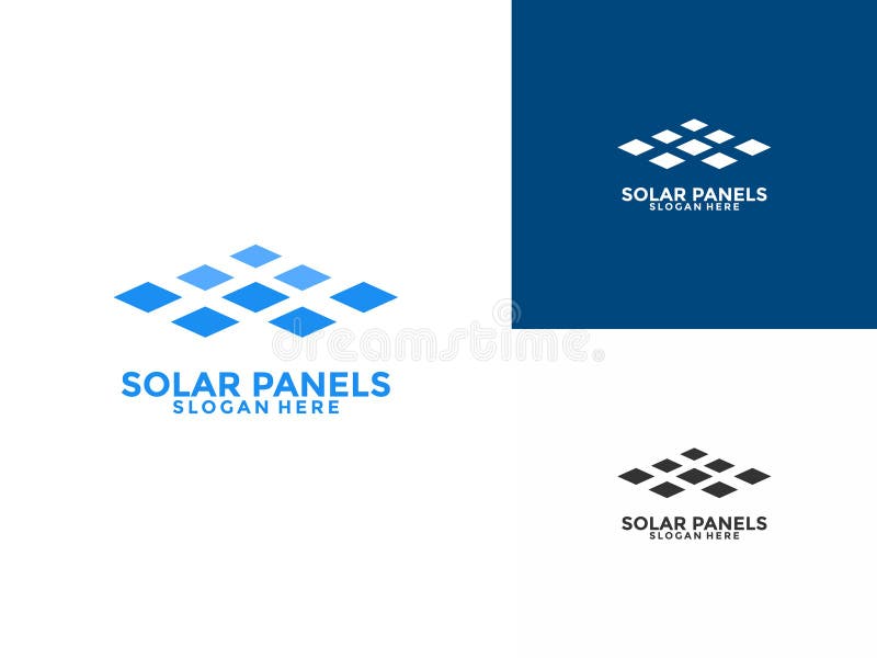 Abstract Solar Panel Logo Vector Design. Solar Energy Logo Icon Vector ...