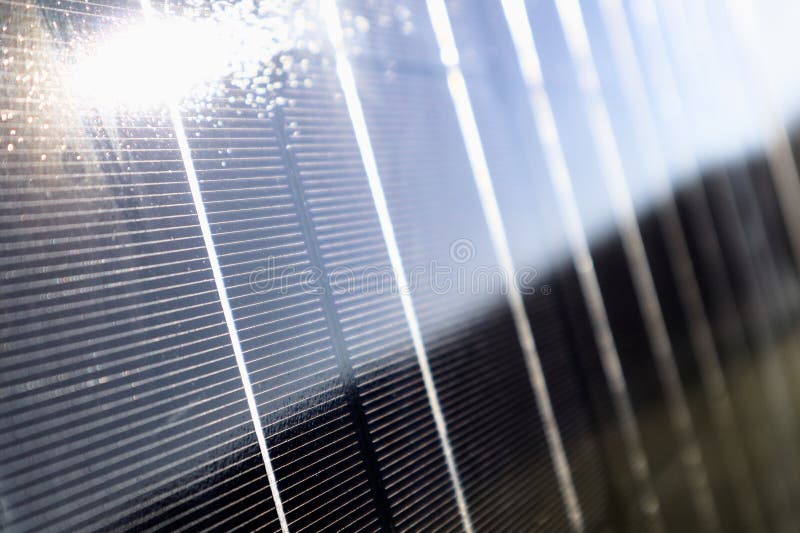 Abstract Solar Panels Texture Background with Sunbeam Reflection ...