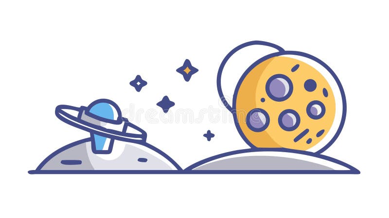 Abstract Solar System Icon, Cosmic Swirl, Planetary Movement, Vector ...