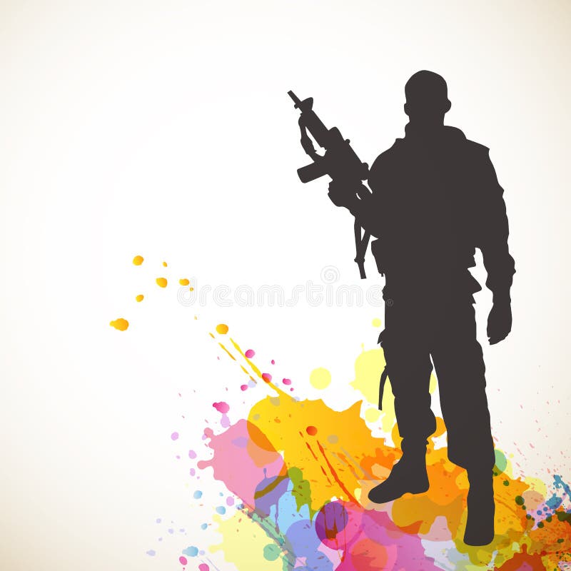Abstract soldier stock illustration. Illustration of murder - 28044005