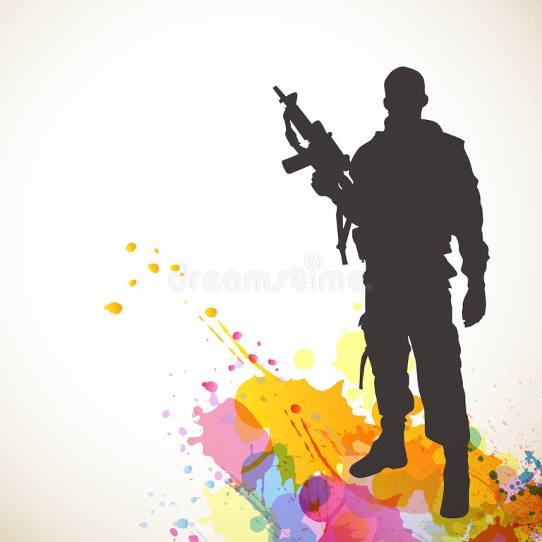 Abstract soldier stock illustration. Illustration of military - 28043994