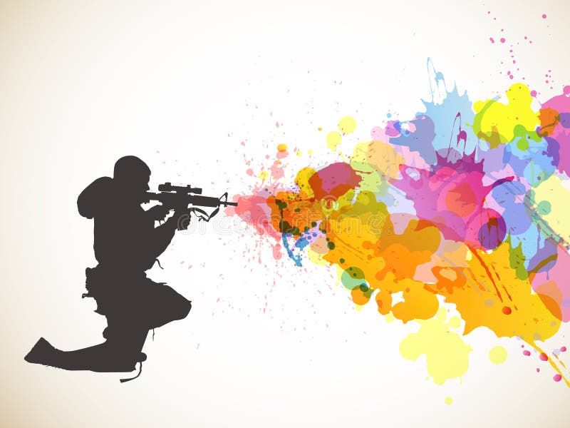 Abstract soldier stock illustration. Illustration of murder - 28044005