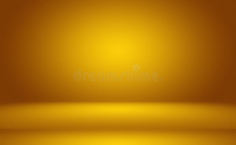 Abstract Solid of Shining Yellow Gradient Studio Wall Room Background ...