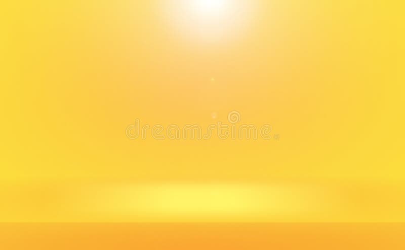 Abstract Solid of Shining Yellow Gradient Studio Wall Room Background ...