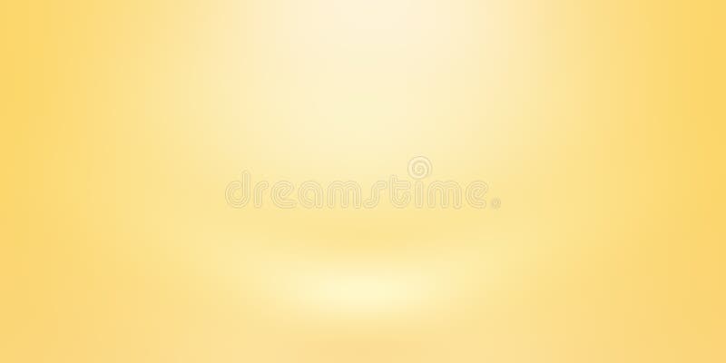 Abstract Solid of Shining Yellow Gradient Studio Wall Room Background ...