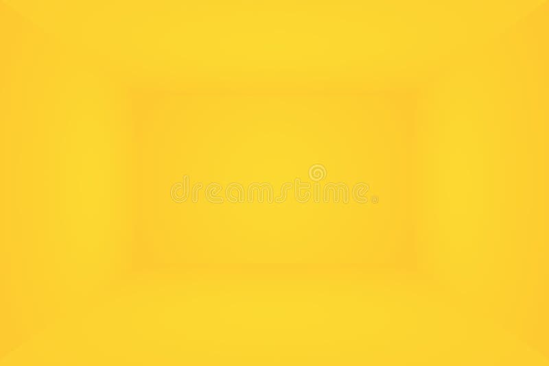 Abstract Solid of Shining Yellow Gradient Studio Wall Room Background ...