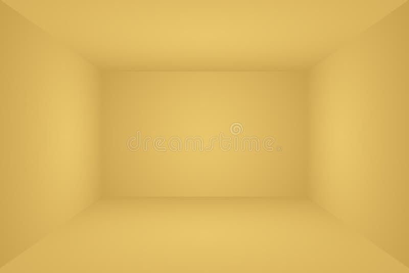 Abstract Solid of Shining Yellow Gradient Studio Wall Room Background ...