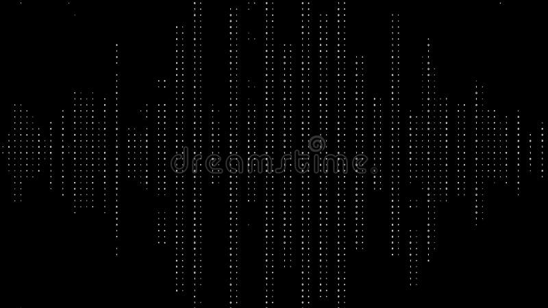 Sound Visualization with Dynamic Dots Stock Video - Video of waves ...