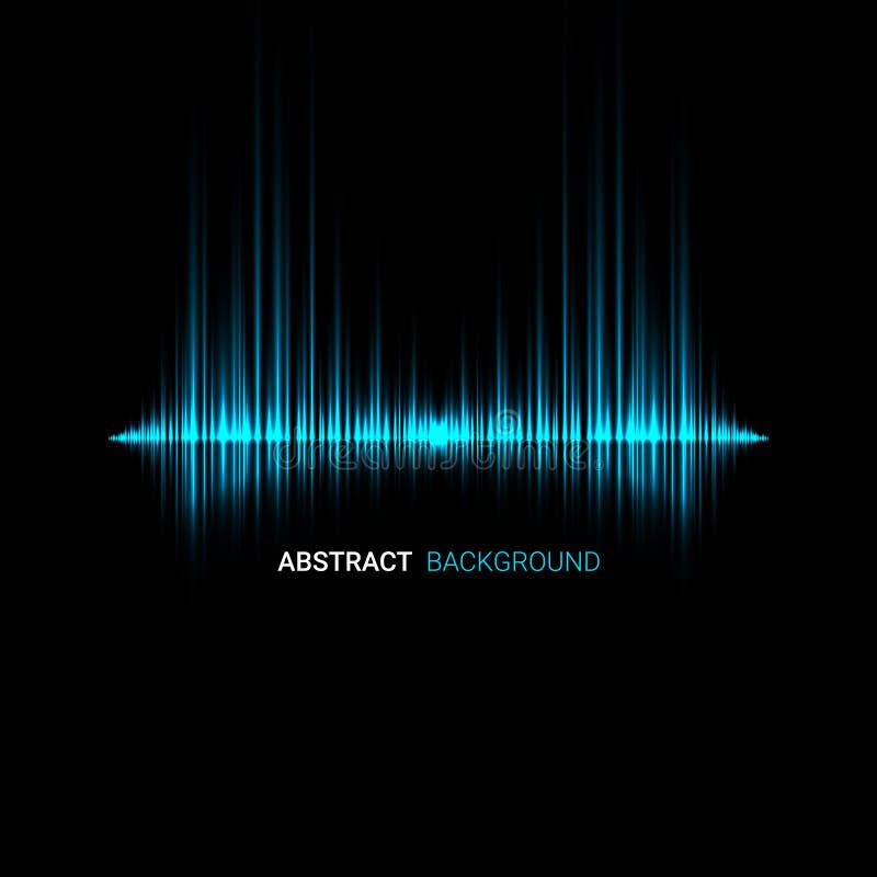 Blue soundwave background - polffact