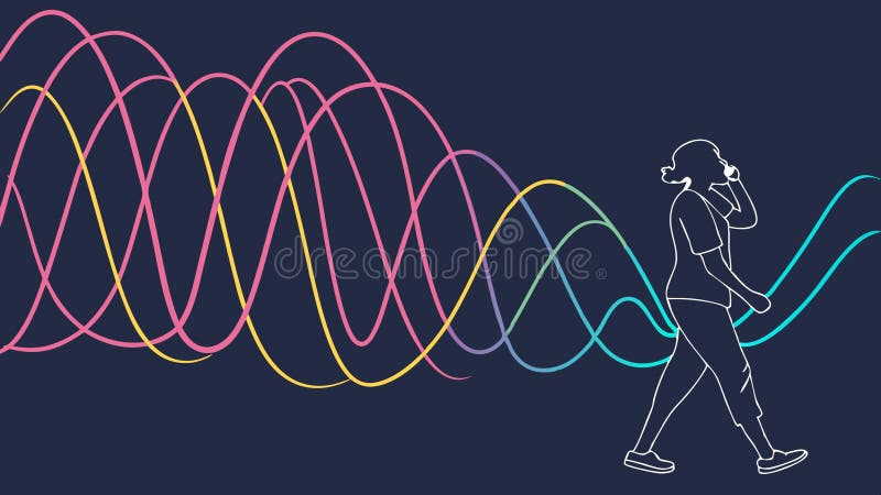 Abstract Sound Wave Design, Audio Visualization Vector Design ...