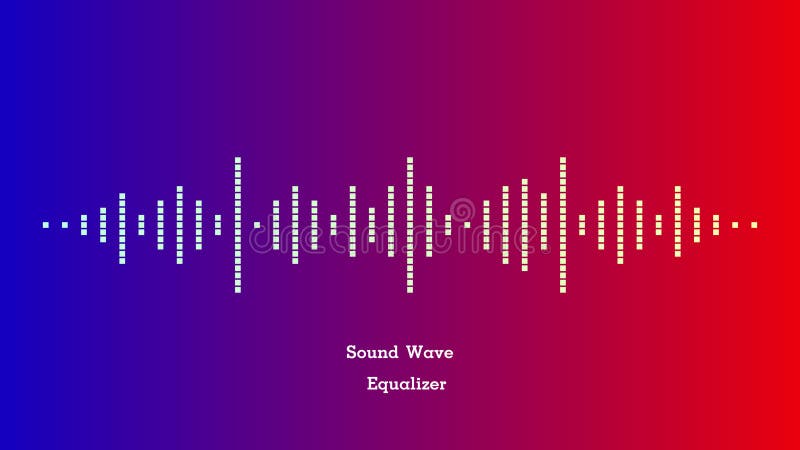 Abstract Sound Wave Equalizer Pattern Design Music for Background Stock ...