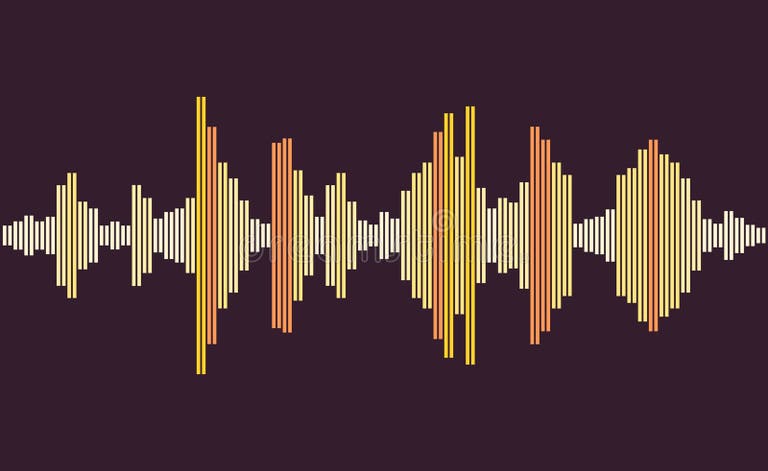 Abstract Sound Wave Graph Pattern Stock Vector - Illustration of ...