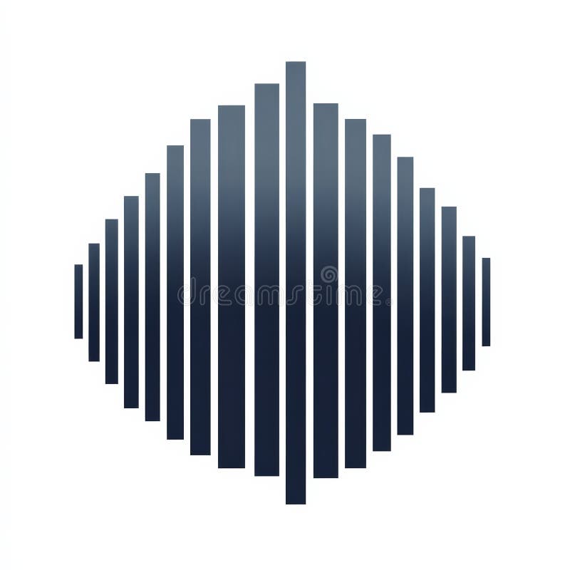 Abstract Sound Wave Graphic with Vertical Bars and Gradient Effects ...