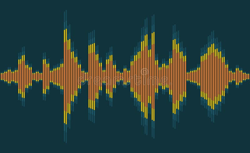 Abstract Sound Wave Pattern Stock Vector - Illustration of concept ...
