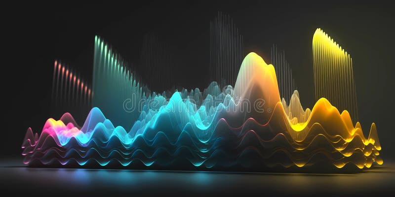 Moving Sound Waves Background