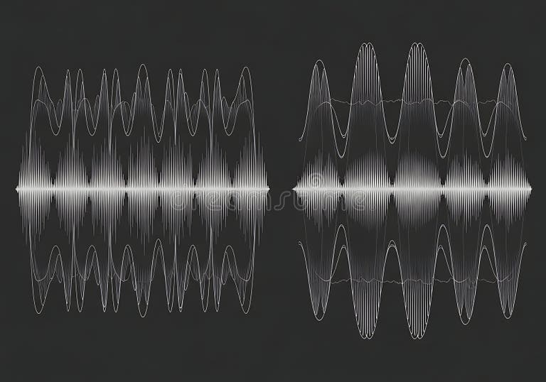 Abstract Grayscale Waveforms Stock Illustrations – 24 Abstract ...