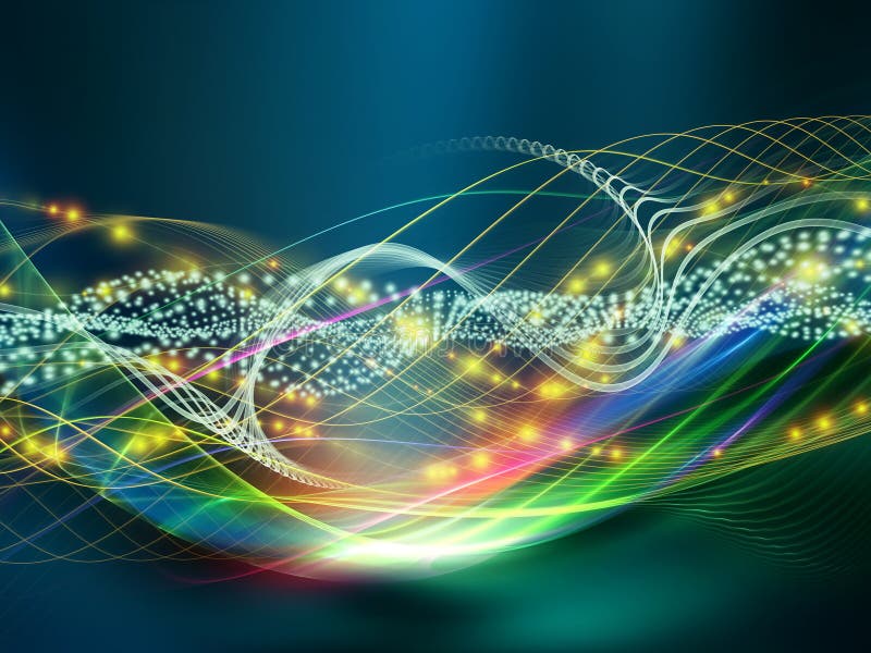 Abstract sound waves stock illustration. Illustration of energy - 23582932