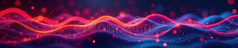 Abstract Sound Waves Visualized As Musical Notes and Flowing Melodies ...