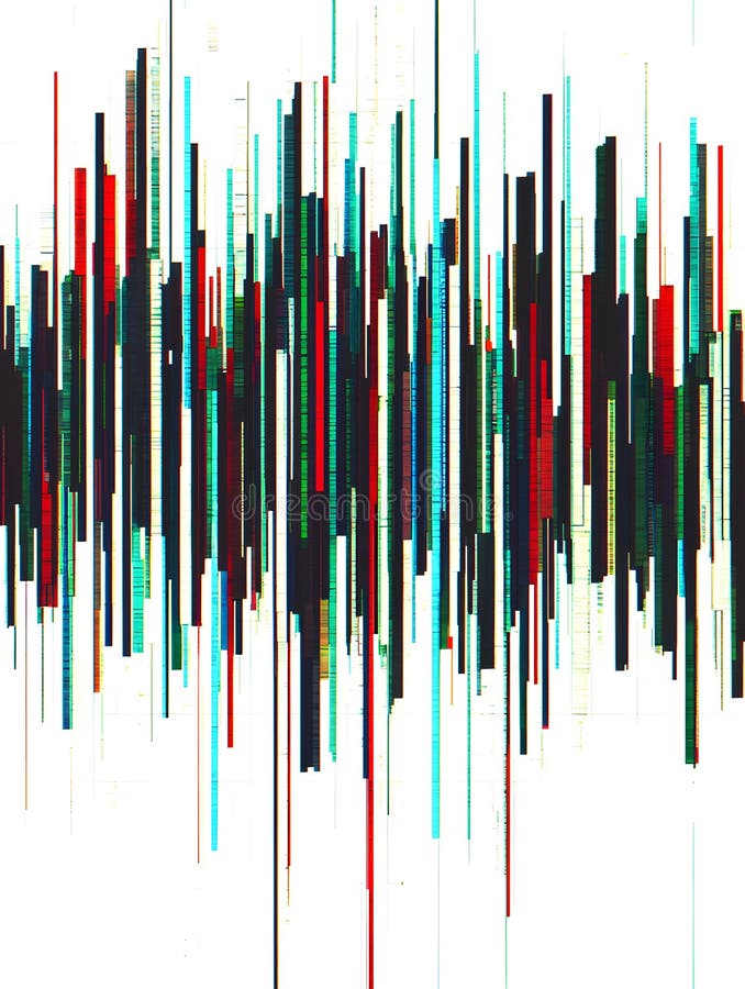 Abstract Soundwave Pattern in Vibrant Colors Stock Image - Image of ...