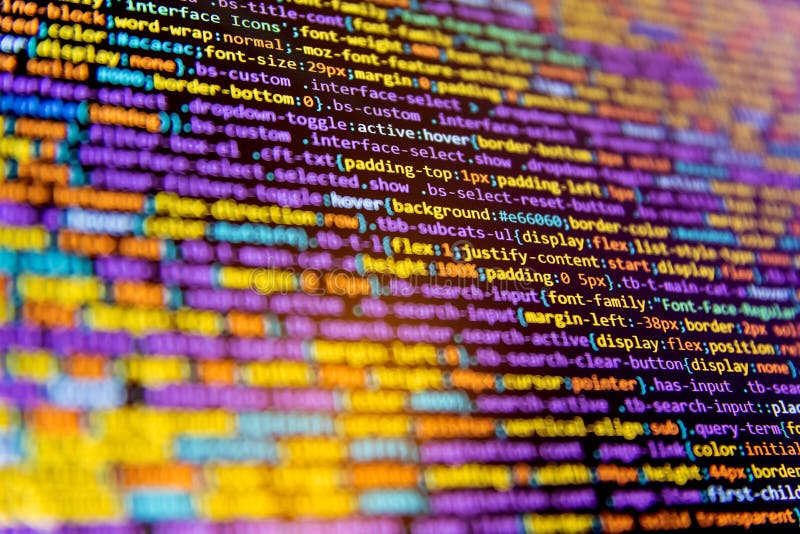 Abstract Source Code Background. Developing Programming Binary Code ...