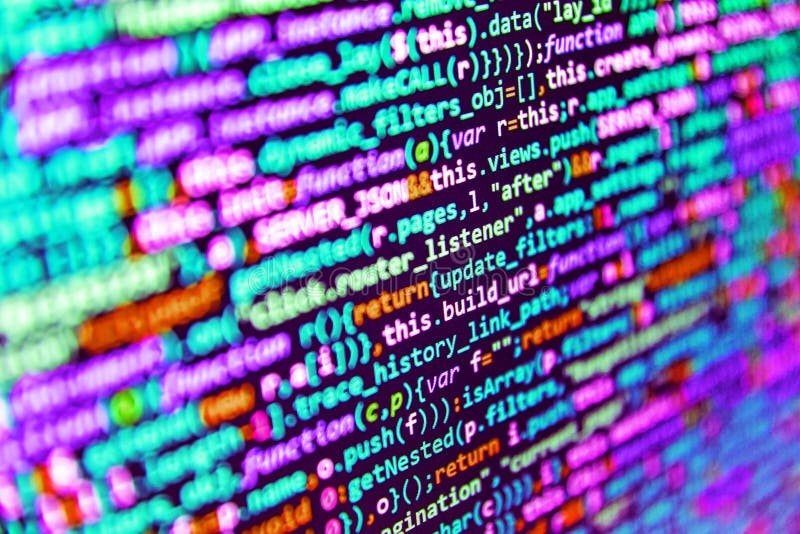 Abstract Source Code Background Modern Application Source Abstract Algorithm Concept New