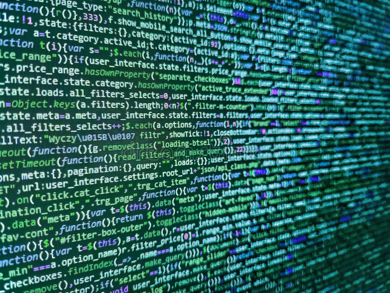 Abstract Source Code Background Modern Technology Background Programming Code Abstract Screen