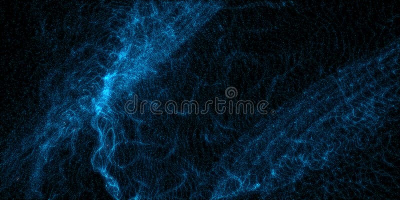 Abstract Space Background. Accumulation of Particles Stock Illustration ...