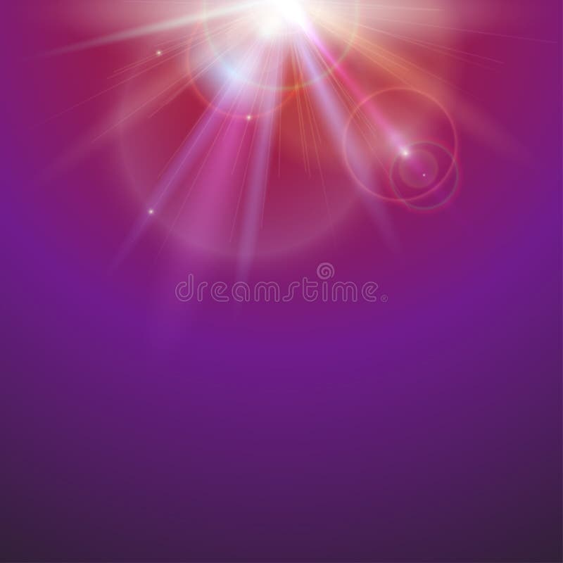 Bright Star with Four White and Many Blue Beams. Chromatic Aberration ...