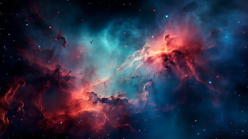 Abstract Space Background. Beautiful Galaxies, Nebula and Stars in ...