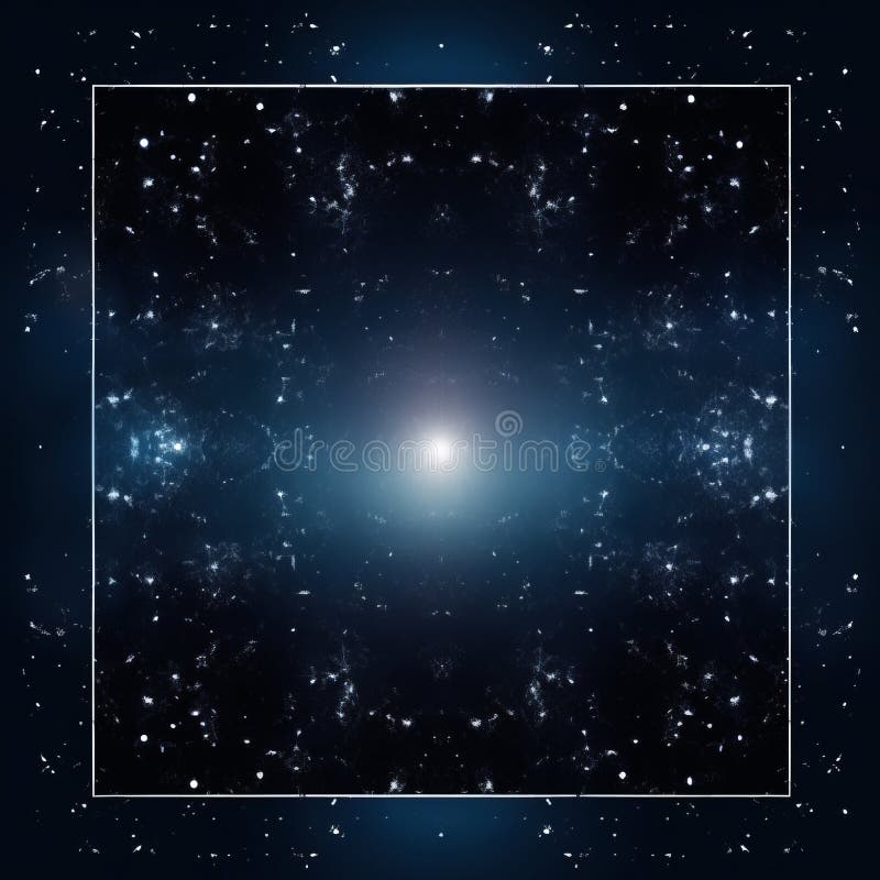 An Abstract Space Background with a Bright Star in the Center Stock ...