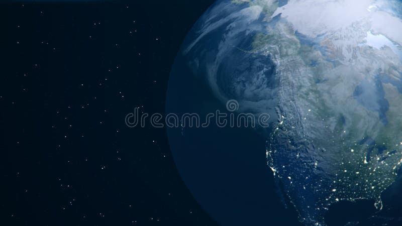 Abstract Space Background with Earth and Stars Stock Illustration ...