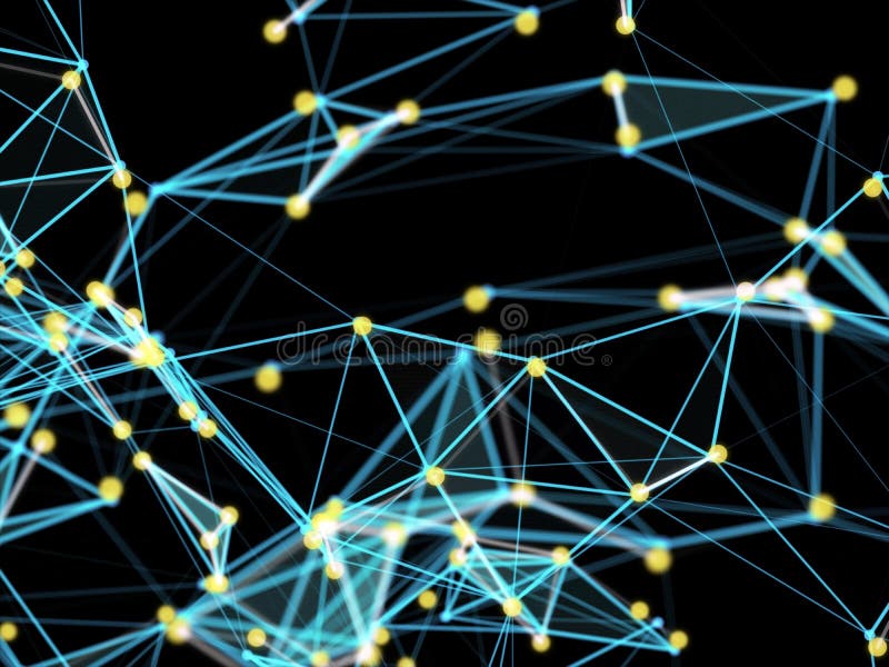 Abstract Space Background, Geometry Surfaces Stock Illustration ...