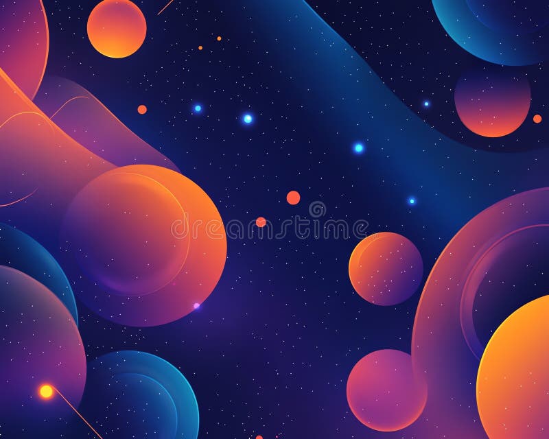 Abstract Space Background Illustration Stock Image - Image of nebula ...