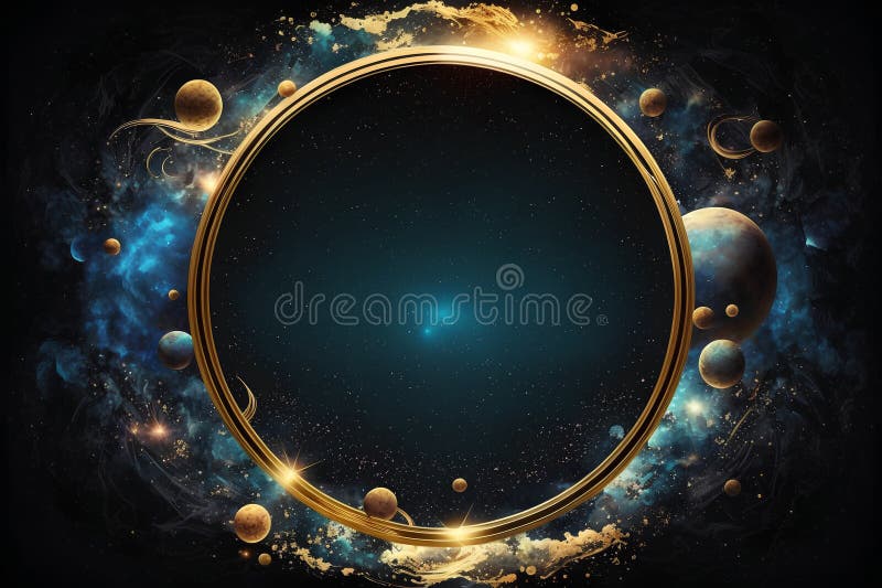 Frame. Planets of the Solar System. Border. Illustration on Background ...