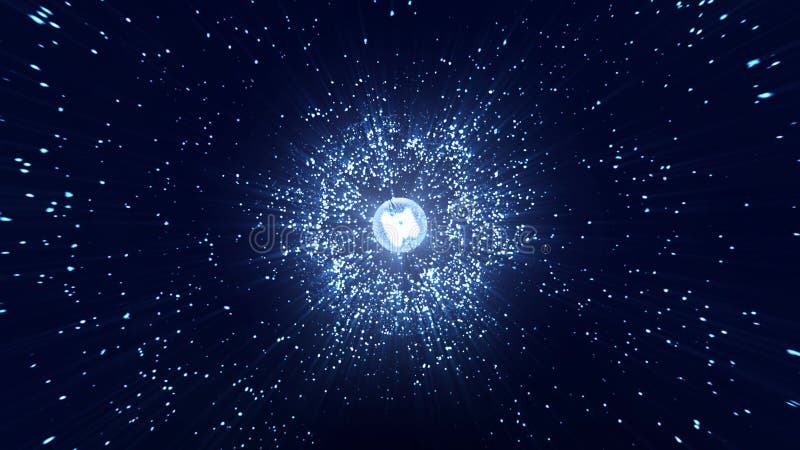 Abstract Space Background on a Scientific Astronomical Theme. Dark ...