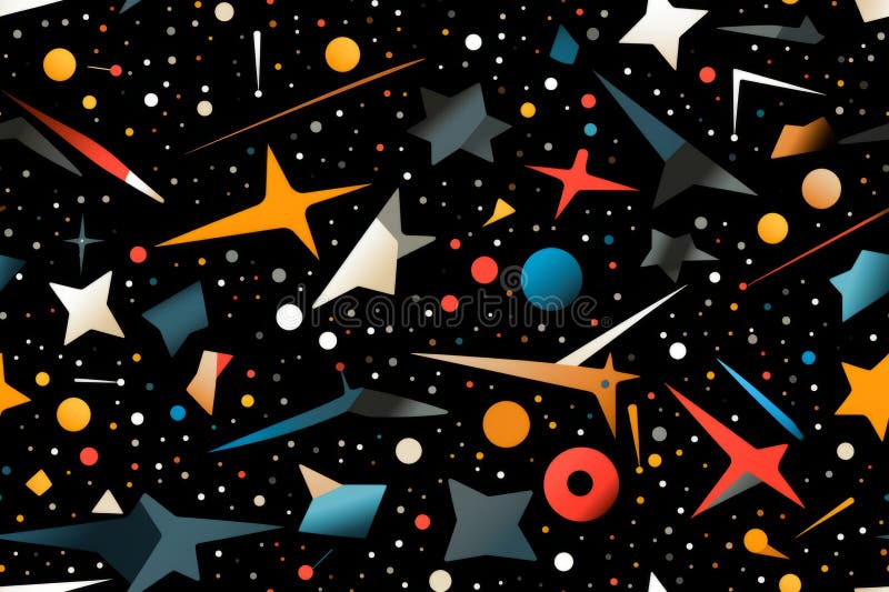 An Abstract Space Background with Stars and Other Objects Stock ...