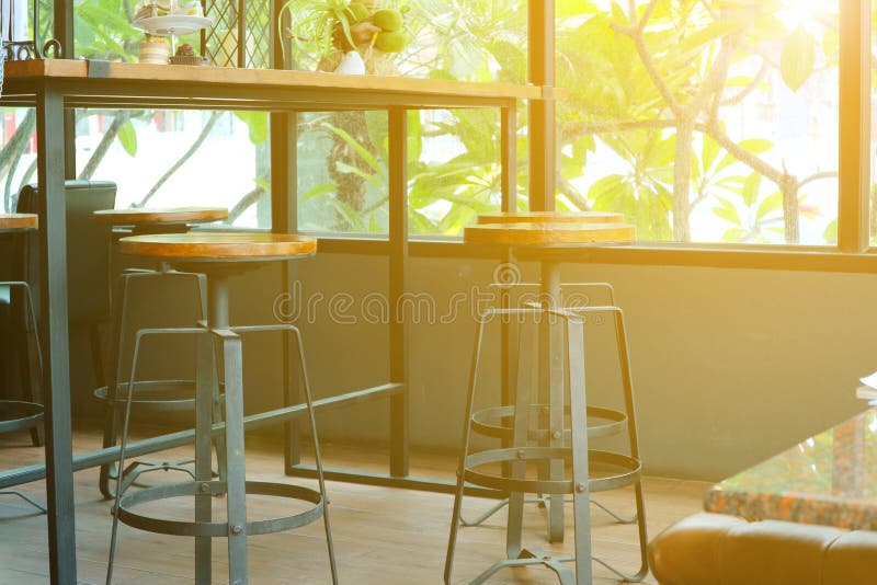 Abstract Space for Coffee Time in the Morning with the Beam Light and ...