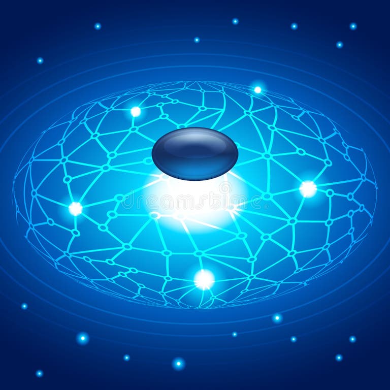 Abstract Space Connection Points and Lines Background Concept Vector ...