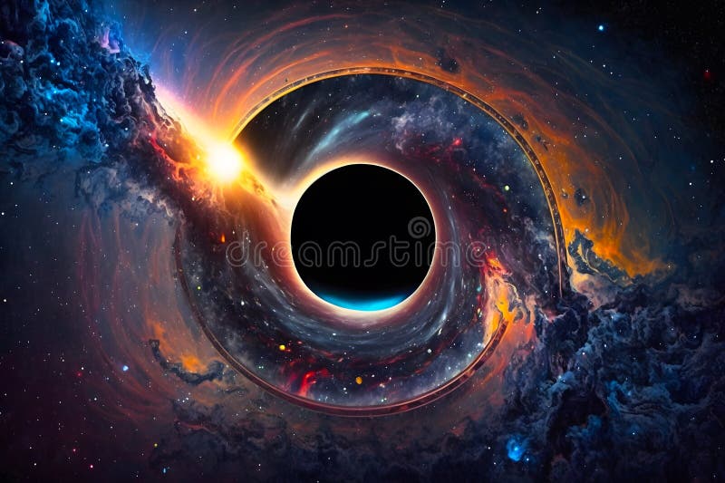 Abstract Space Distortion of Light Around a Black Hole in the Cosmos of ...