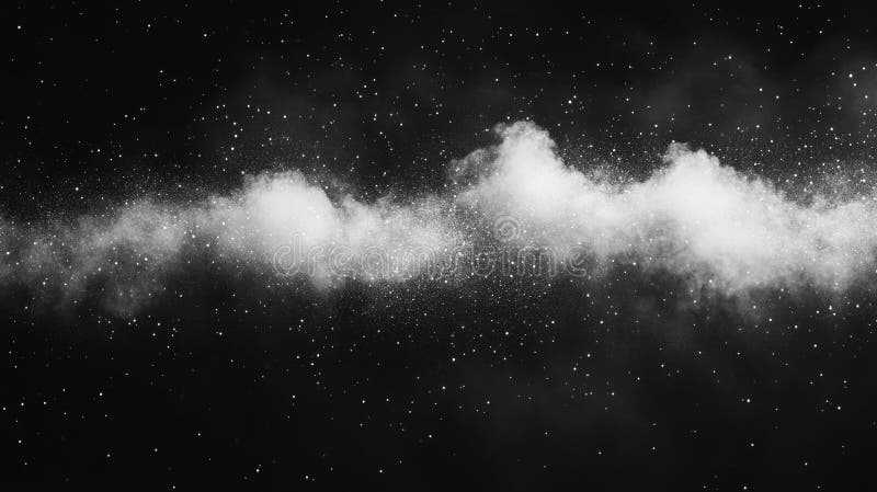 Abstract Space Dust Cloud in Deep Space Generative AI Stock ...